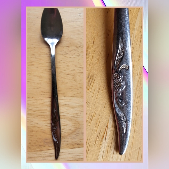 Oneida | Dining | Vintage Baby Spoon Oneida Oneidacraft Ohs6 Textured ...